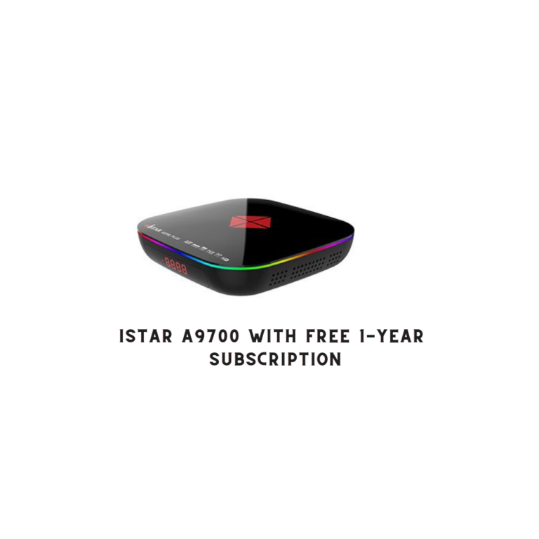 Istar A9700 Prime IPTV Receiver - 1 Year Free Subscription Code